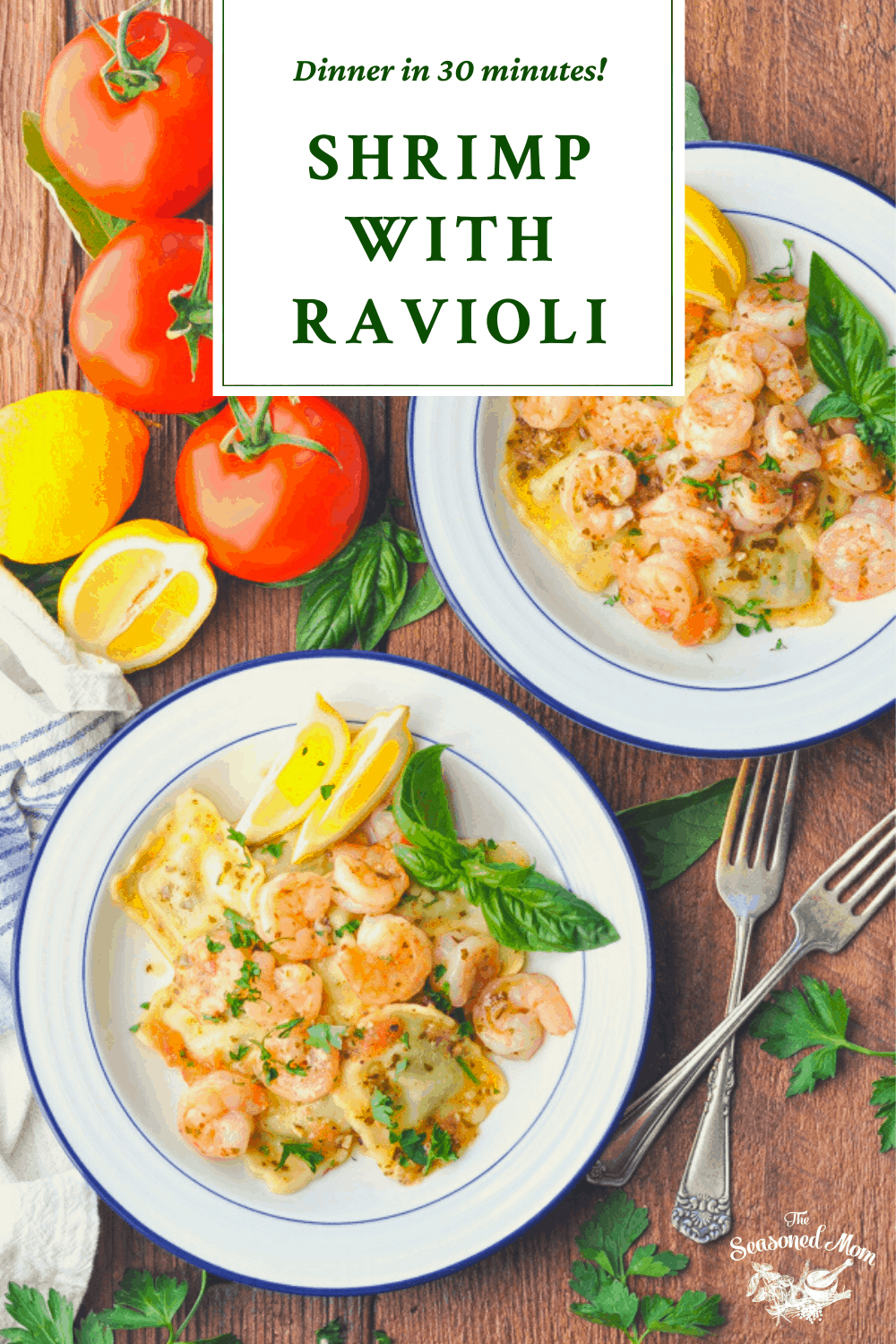 Shrimp with Ravioli - The Seasoned Mom