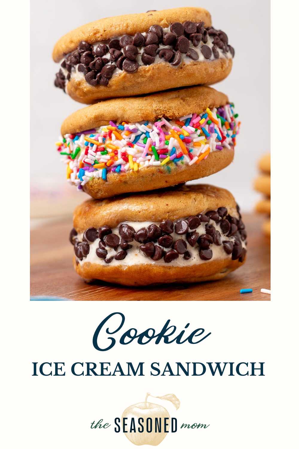 Easy Cookie Ice Cream Sandwich (No-Bake, 3 Ingredients)