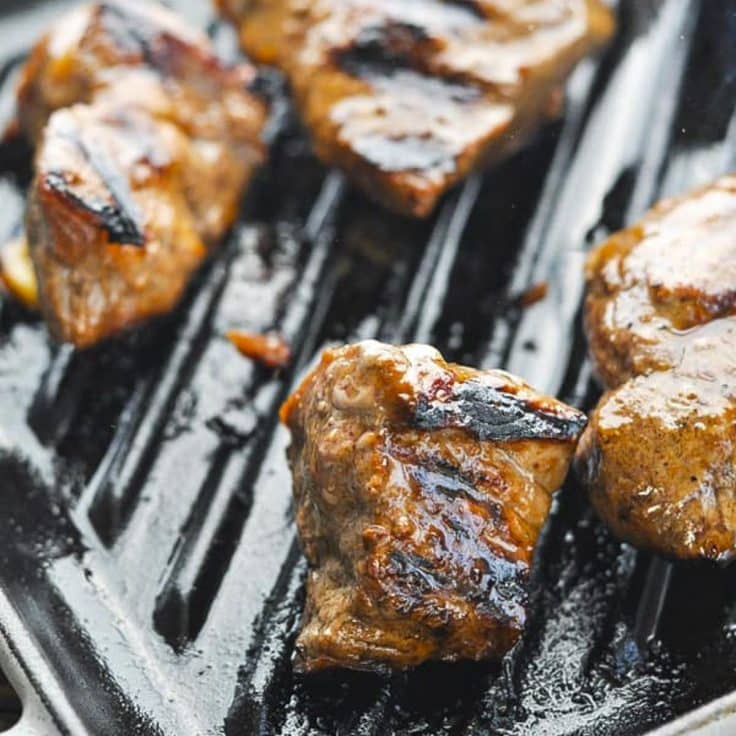 Marinated Grilled Steak Tips - The Seasoned Mom
