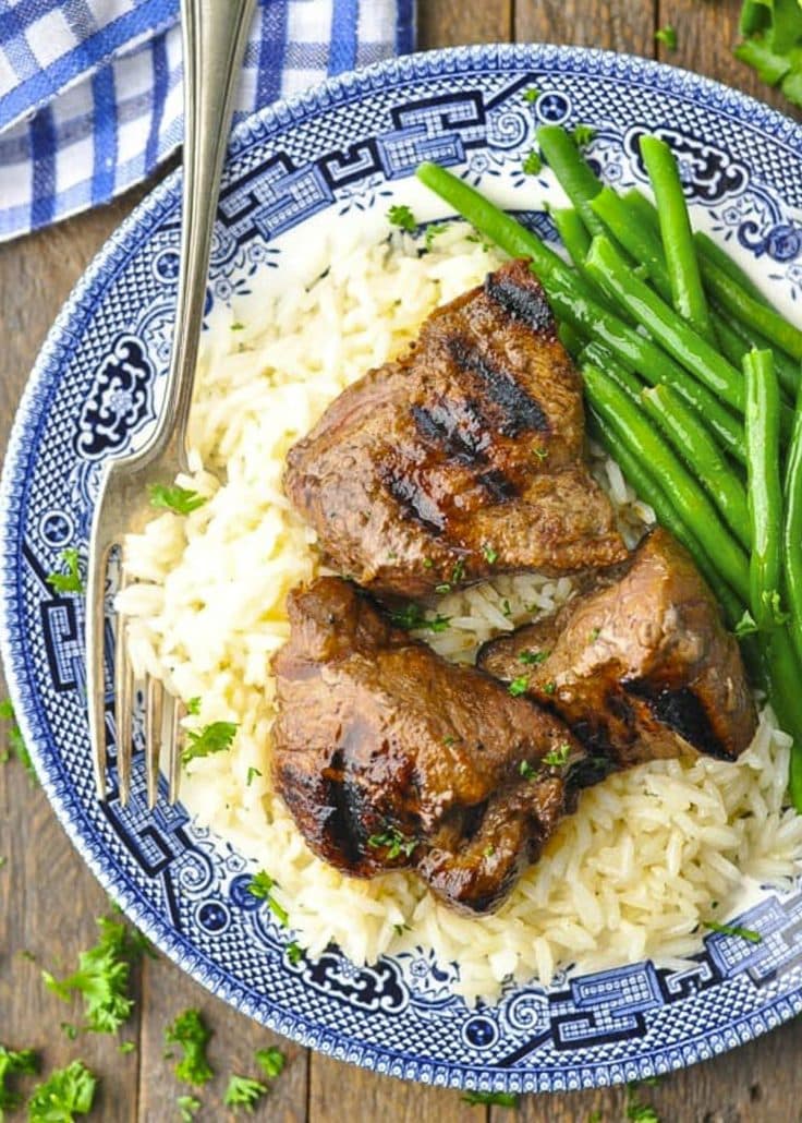 Marinated Grilled Steak Tips - The Seasoned Mom
