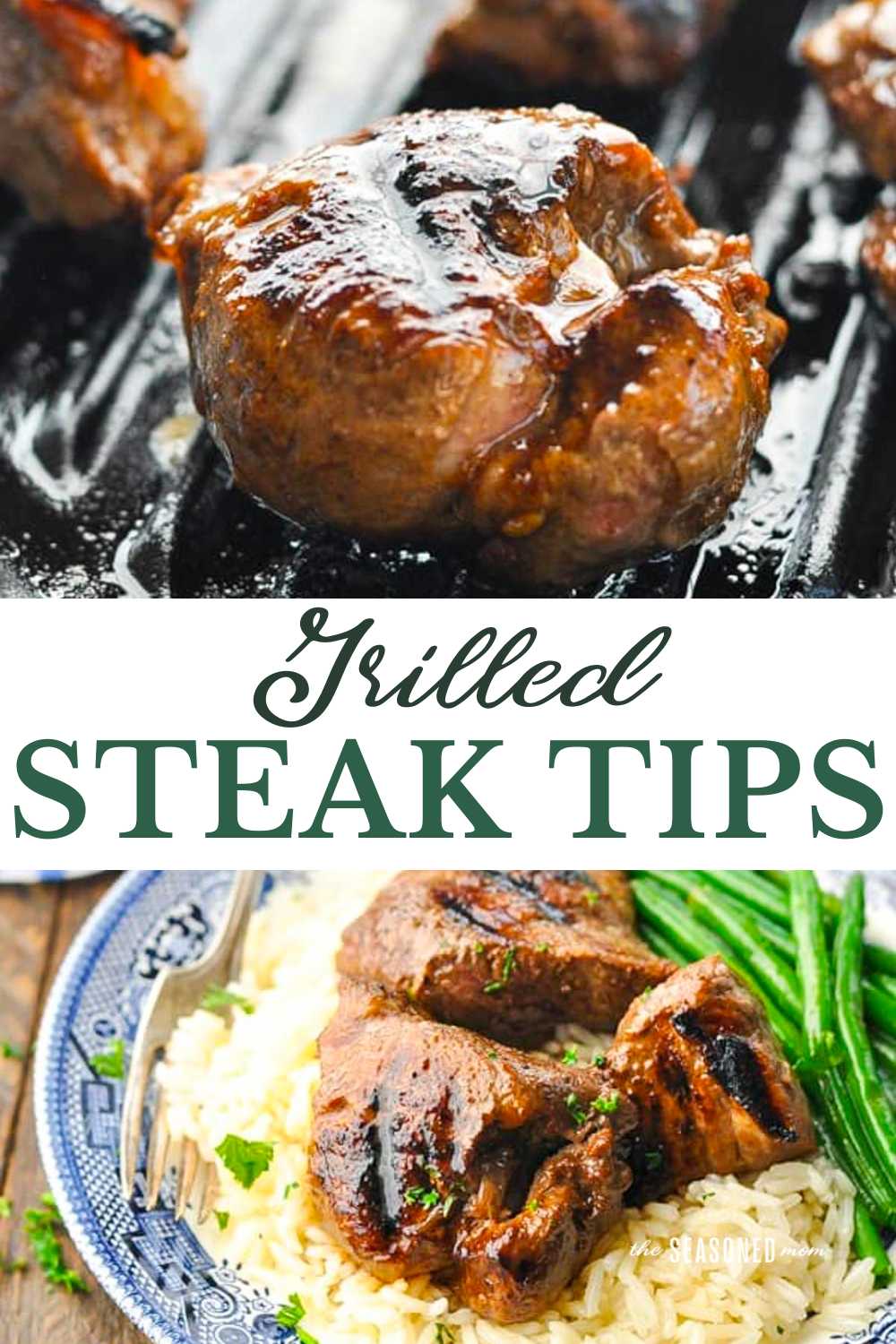 Marinated Grilled Steak Tips - The Seasoned Mom