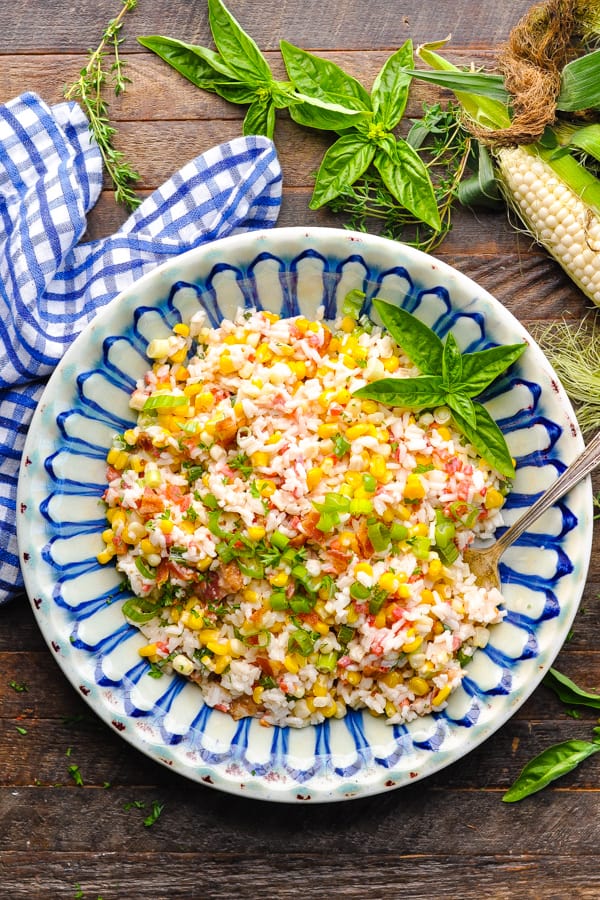 Summer Rice Salad with Corn | The Seasoned Mom
