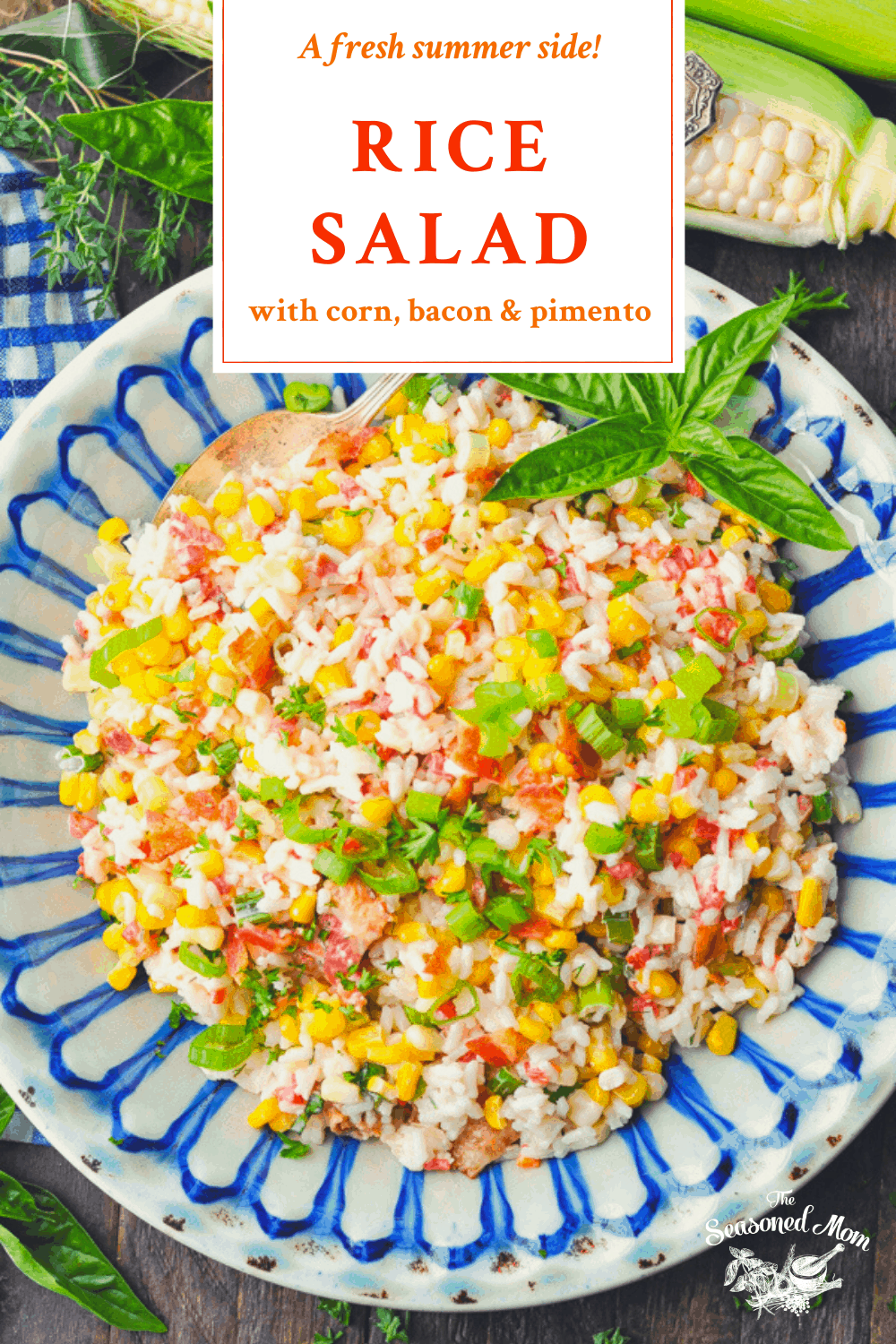 Summer Rice Salad with Corn | The Seasoned Mom