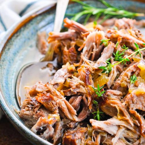 Cider Braised Pork Shoulder (Dutch Oven or Crock Pot) - The Seasoned Mom