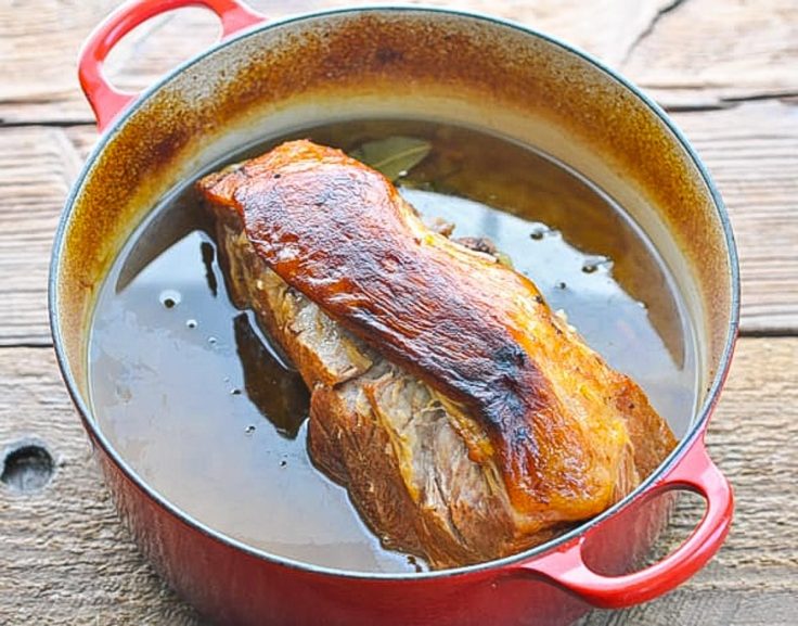 Cider Braised Pork Shoulder (Dutch Oven or Crock Pot) - The Seasoned Mom
