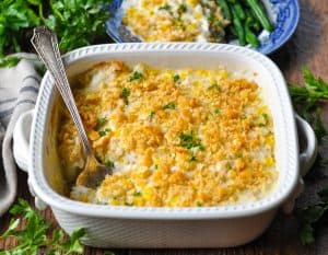 Amish Chicken and Corn Casserole - The Seasoned Mom