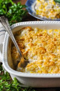 Amish Chicken and Corn Casserole - The Seasoned Mom