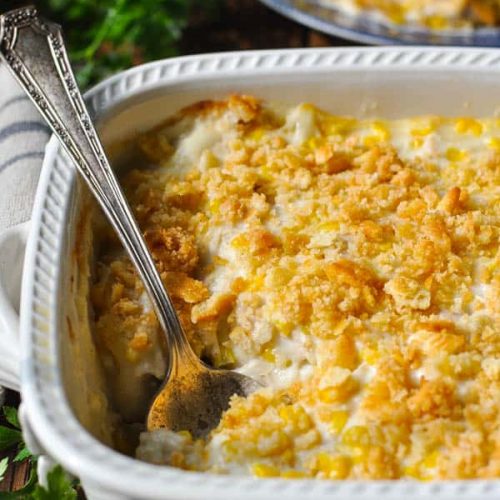 Amish Chicken and Corn Casserole - The Seasoned Mom