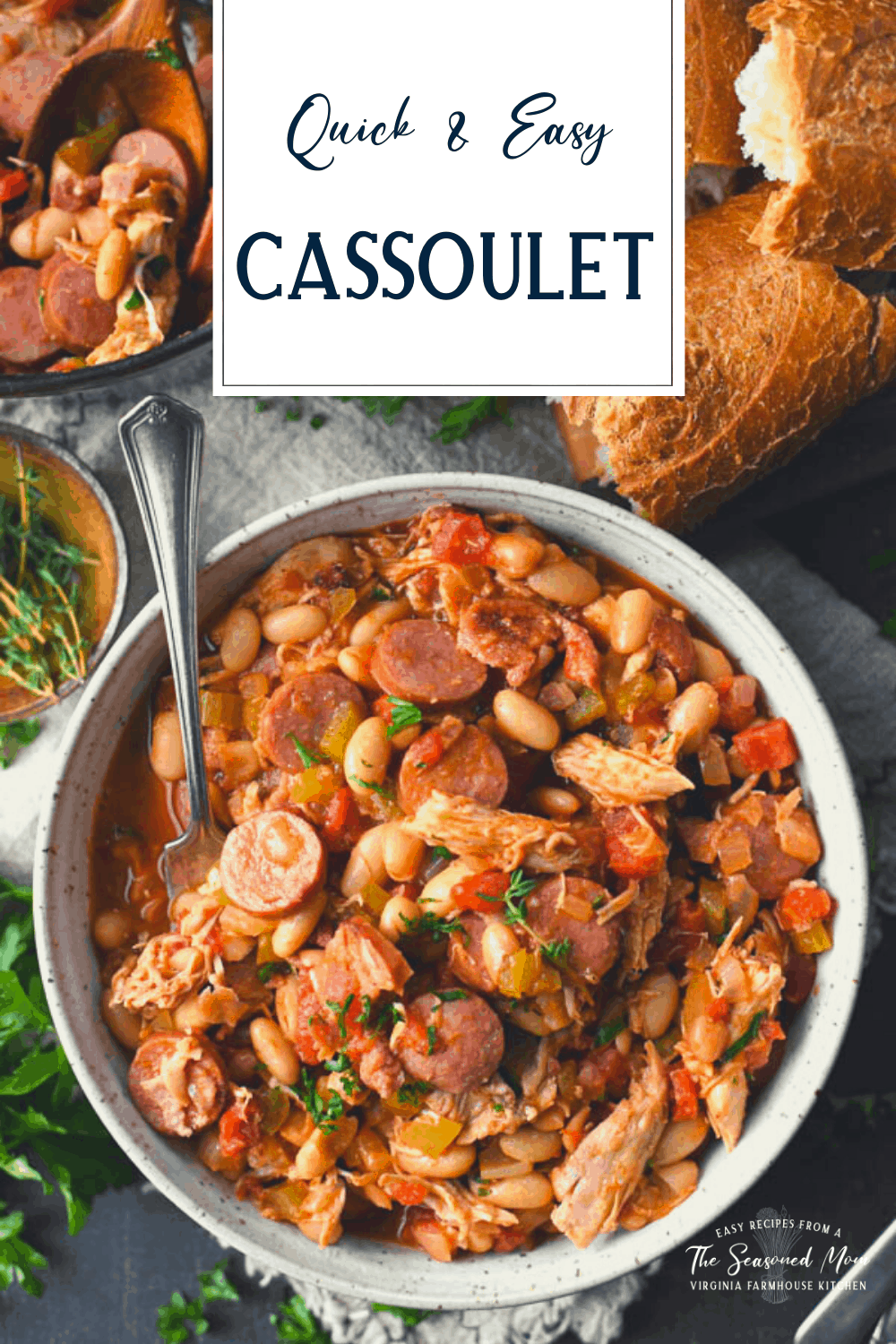 Easy Cassoulet Recipe - The Seasoned Mom