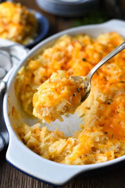 Cheesy Potato Casserole (3 Ingredients!) - The Seasoned Mom