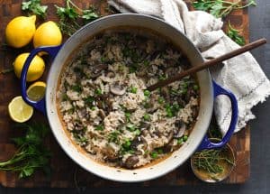 Easy Mushroom Risotto {Oven-Baked and No-Stir!} - The Seasoned Mom