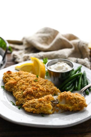 Oven Fried Fish - The Seasoned Mom