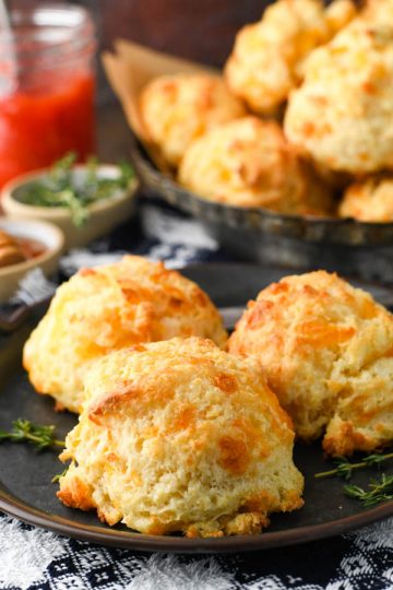 Cheese Biscuits {Easy, Fluffy Drop Biscuits!} - The Seasoned Mom