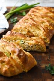 Chicken and Broccoli Crescent Braid - The Seasoned Mom