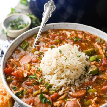 Virginia Chicken Gumbo with Ham - The Seasoned Mom