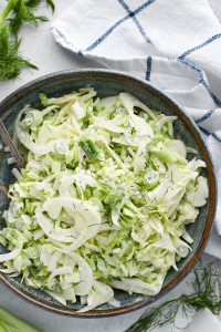 Fennel Salad with Apples & Creamy Cider Dressing - The Seasoned Mom