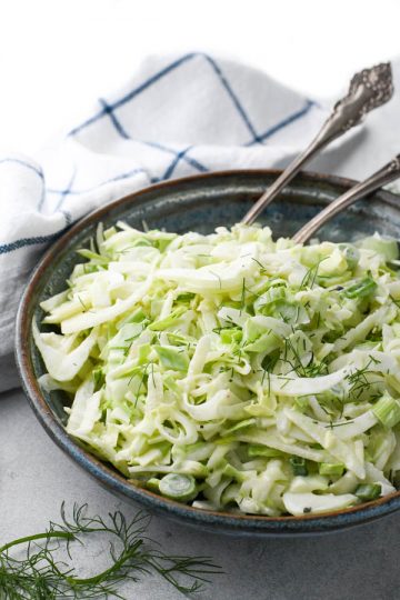 Fennel Salad with Apples & Creamy Cider Dressing - The Seasoned Mom