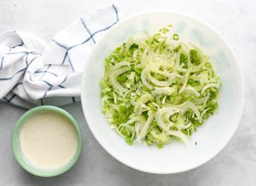 Fennel Salad with Apples & Creamy Cider Dressing - The Seasoned Mom