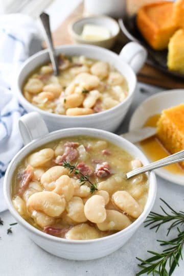 Southern Lima Beans with Ham {Butter Beans} - The Seasoned Mom