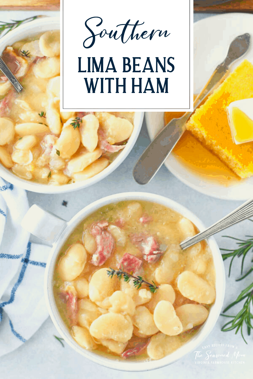 Southern Lima Beans with Ham {Butter Beans} - The Seasoned Mom