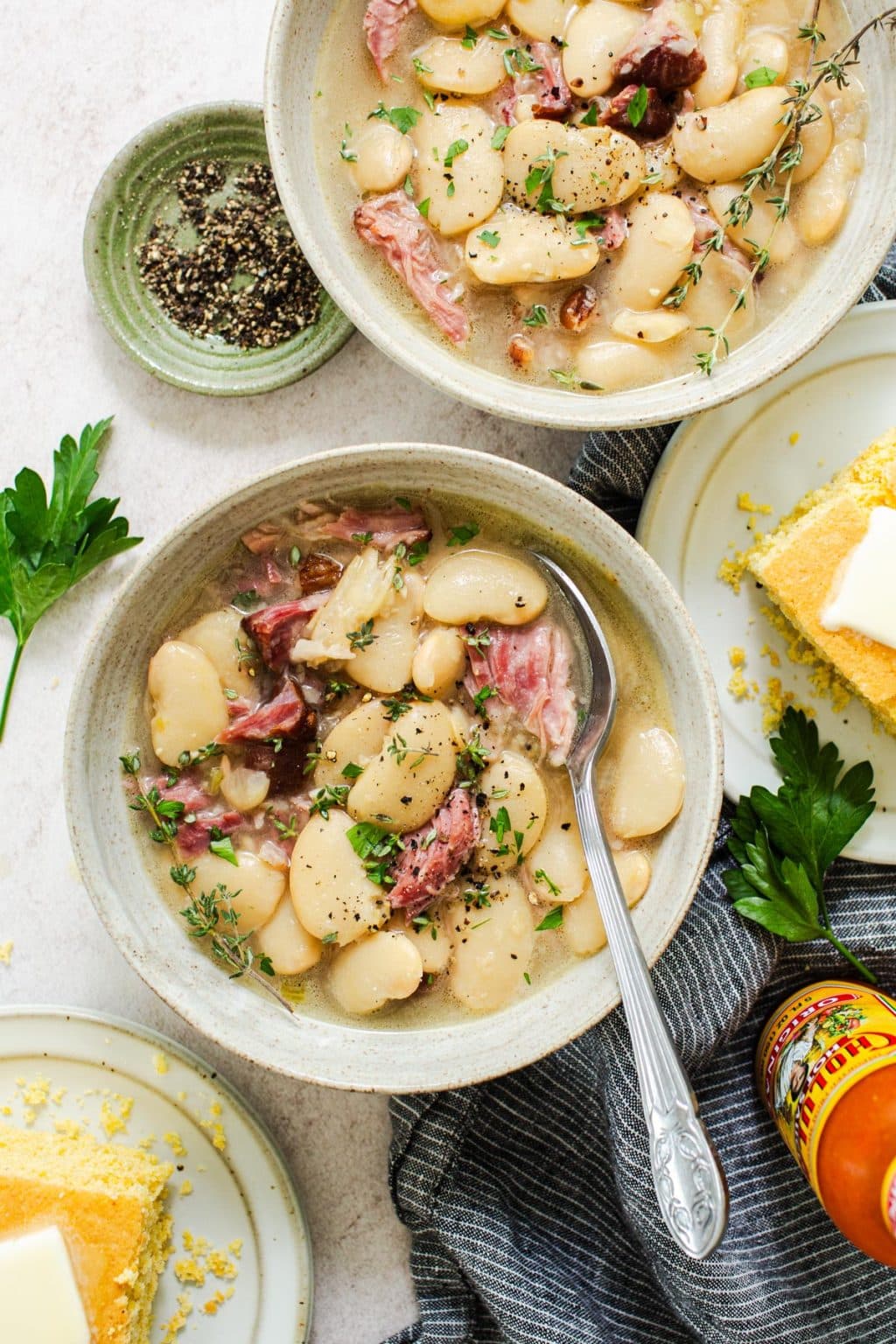 Lima Beans Recipe and Ham (Southern Butter Beans)
