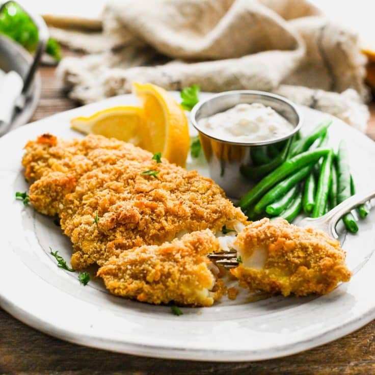 Crispy Oven Fried Fish - The Seasoned Mom