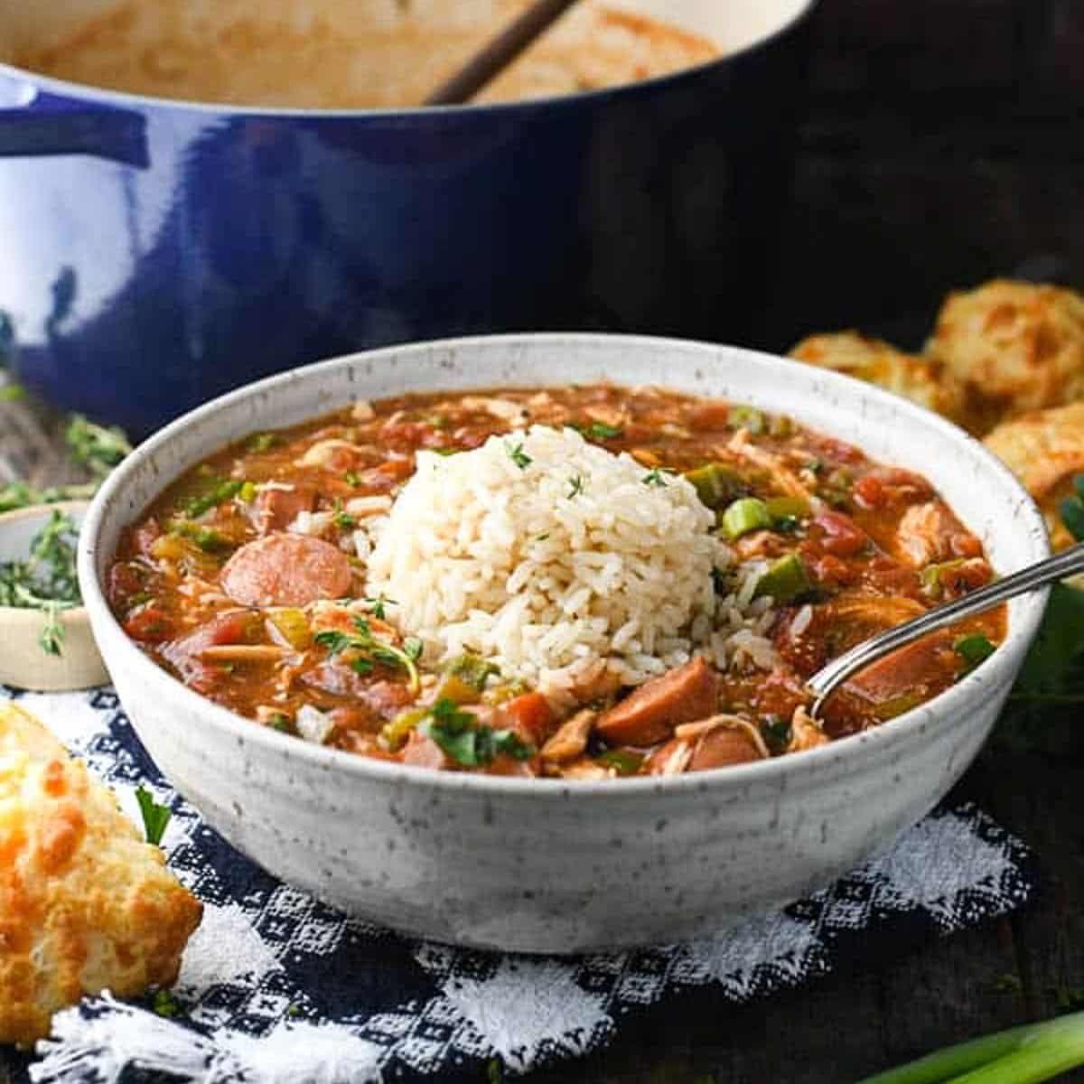 Virginia Chicken Gumbo with Ham - The Seasoned Mom
