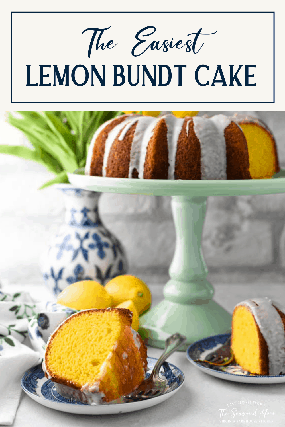 Lemon Bundt Cake {using Cake Mix!} - The Seasoned Mom