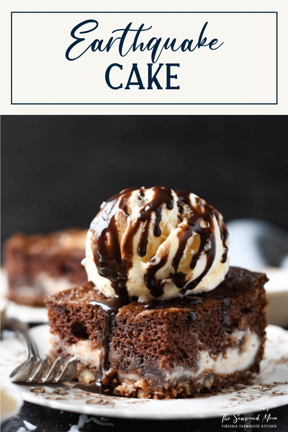Earthquake Cake {with Cake Mix!} - The Seasoned Mom
