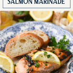 Salmon Marinade with Lemon, Garlic and Herbs - The Seasoned Mom