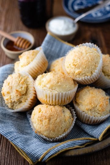 3-Ingredient Sour Cream Muffins - The Seasoned Mom