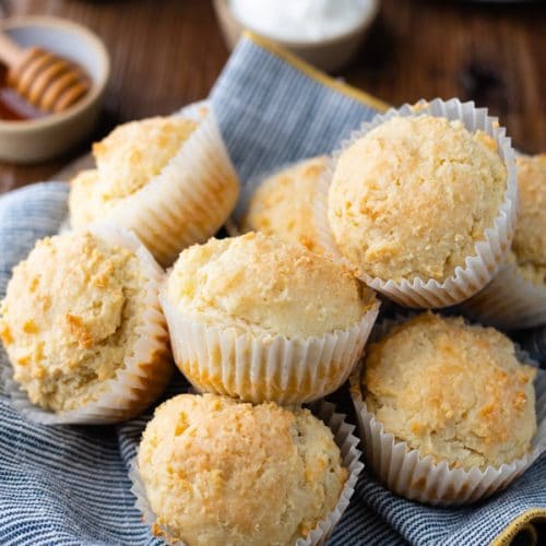 3-Ingredient Sour Cream Muffins - The Seasoned Mom