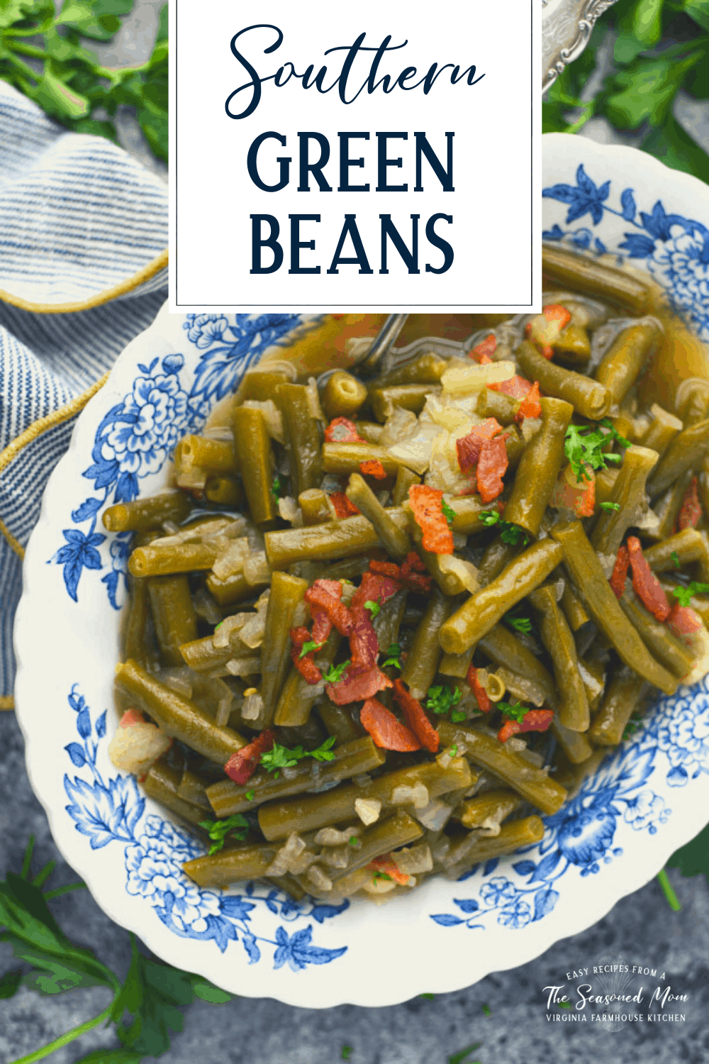 Southern Style Green Beans - The Seasoned Mom
