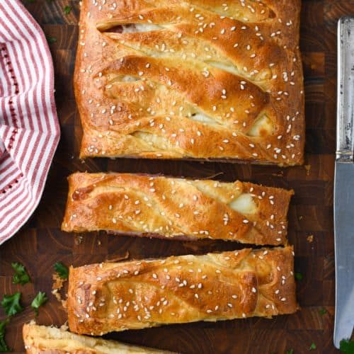 Easy Stromboli Crescent Braid - The Seasoned Mom