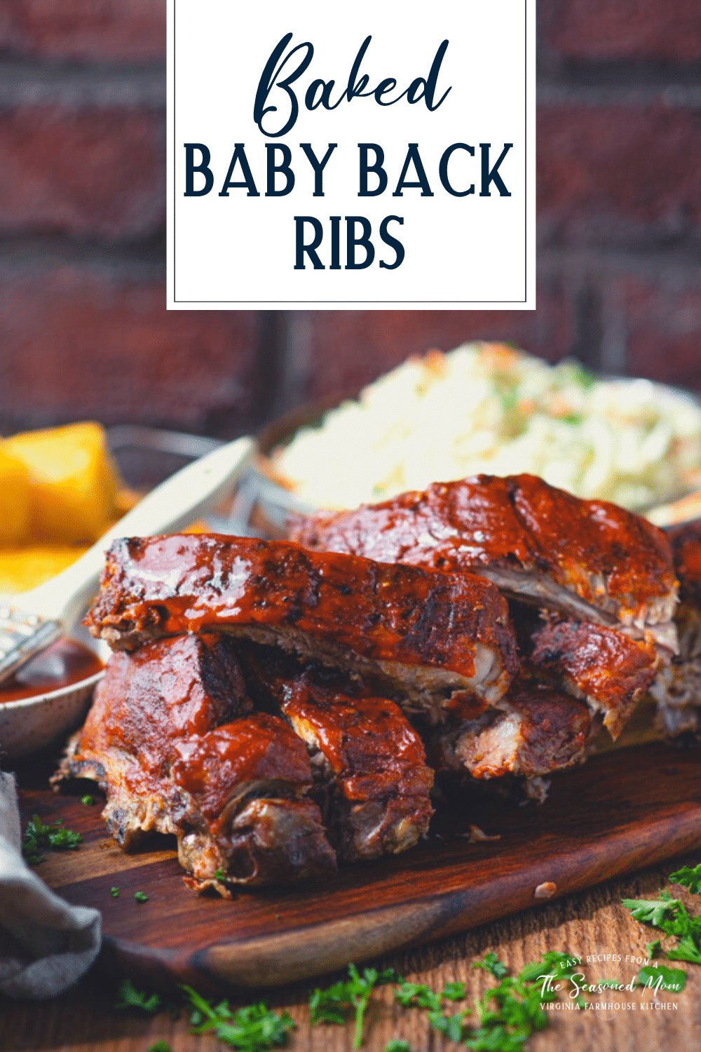 Baked Baby Back Ribs - The Seasoned Mom