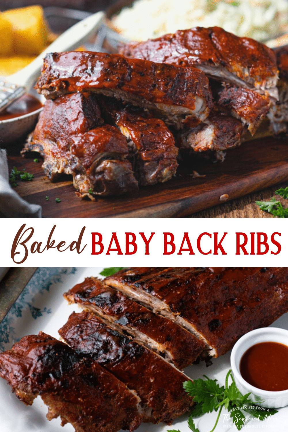 Baked Baby Back Ribs - The Seasoned Mom