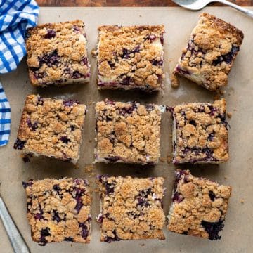Old Fashioned Blueberry Buckle - The Seasoned Mom