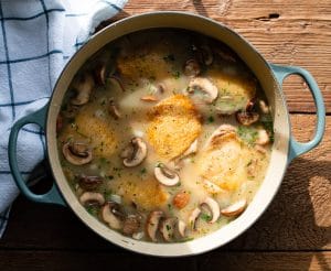 One Pot Chicken and Rice with Garlic and Herbs - The Seasoned Mom