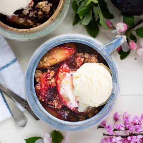 Plum Crisp - The Seasoned Mom