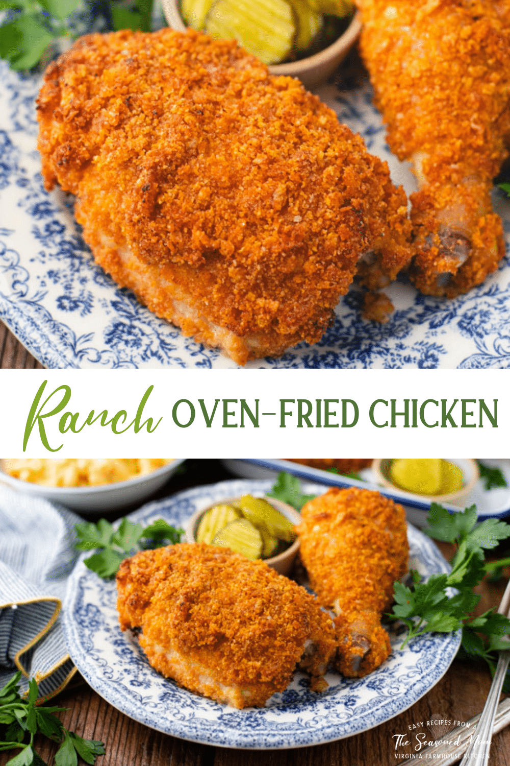 Oven Baked Ranch Chicken {Extra Crispy} | The Seasoned Mom