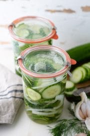 Refrigerator Dill Pickles - The Seasoned Mom