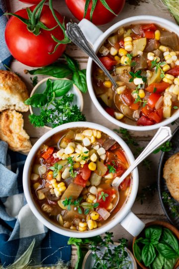 Summer Vegetable Soup - The Seasoned Mom