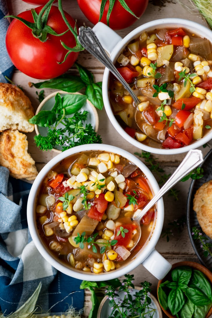 Summer Vegetable Soup - The Seasoned Mom