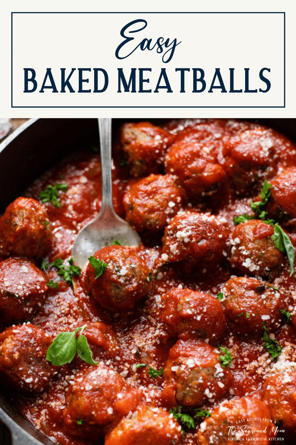 Baked Meatballs - The Seasoned Mom