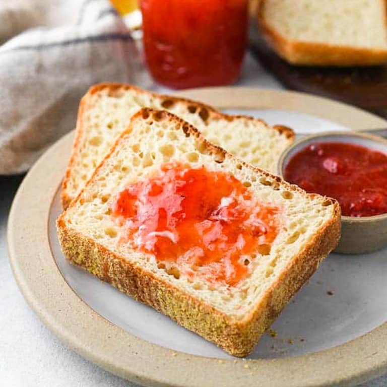 English Muffin Bread {No Knead!} - The Seasoned Mom