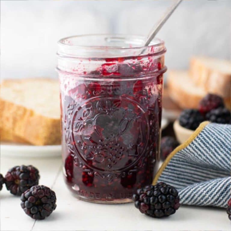 Easy Blackberry Jam Recipe Without Pectin | Small Batch