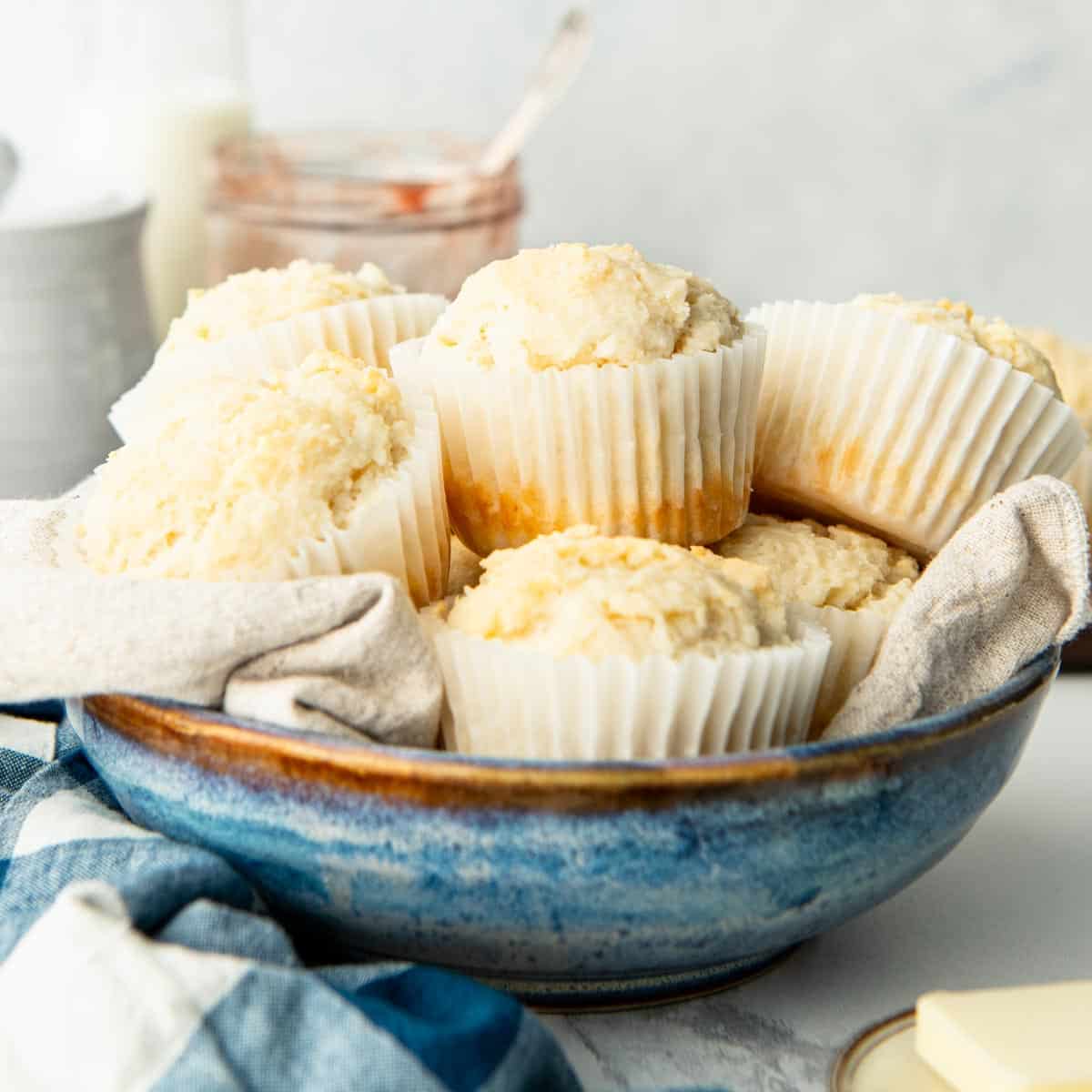 3-Ingredient Sour Cream Muffins - The Seasoned Mom