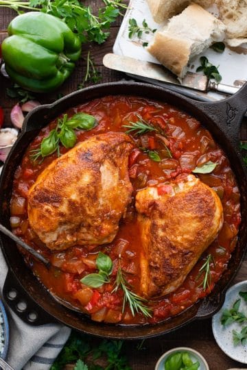 Chicken Cacciatore {Italian Hunter's Chicken} - The Seasoned Mom