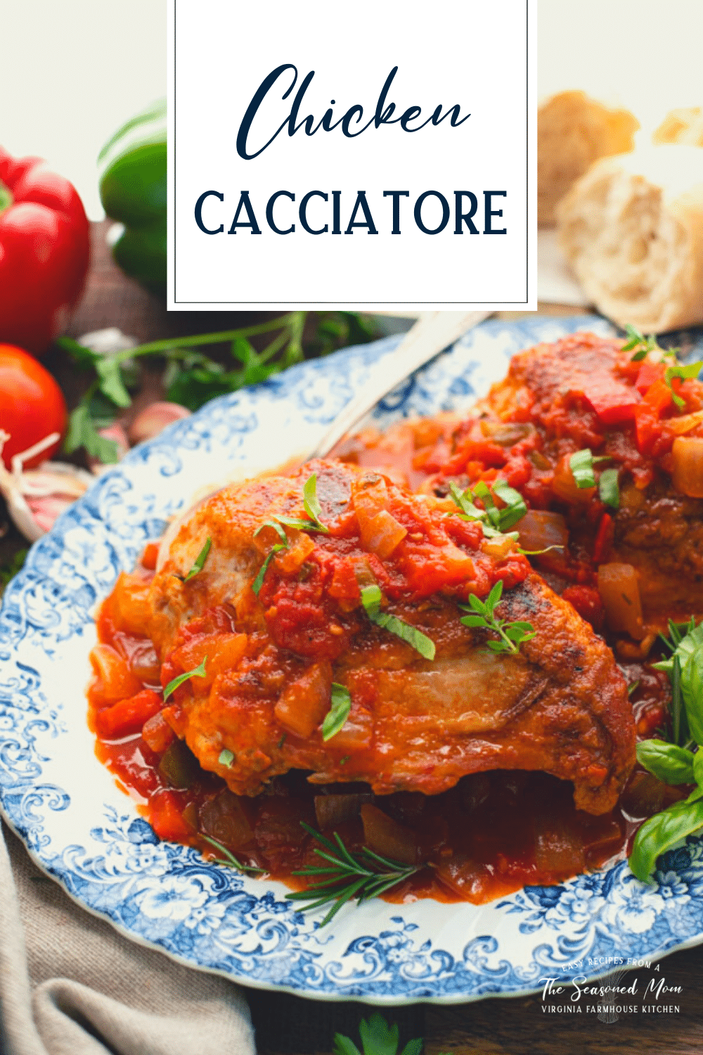 Chicken Cacciatore {Italian Hunter's Chicken} - The Seasoned Mom