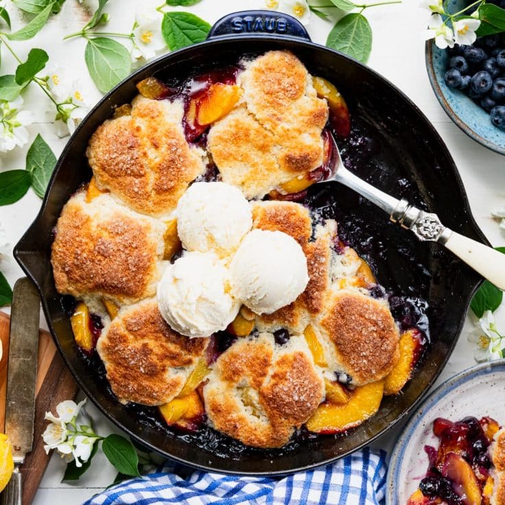 Perfect Blueberry Peach Cobbler Recipe